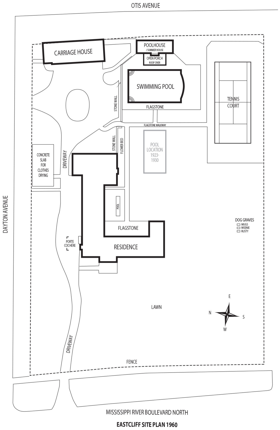 Eastcliff Grounds, Carriage House, and Pool House - Karen Kaler